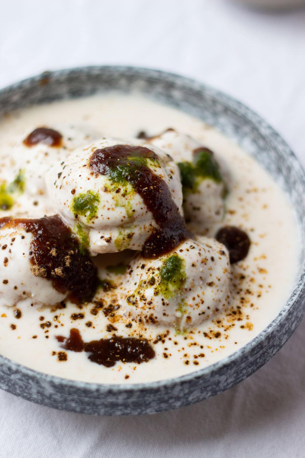 Soft Dahi Baray / Dahi Bhalla - Flour & Spice