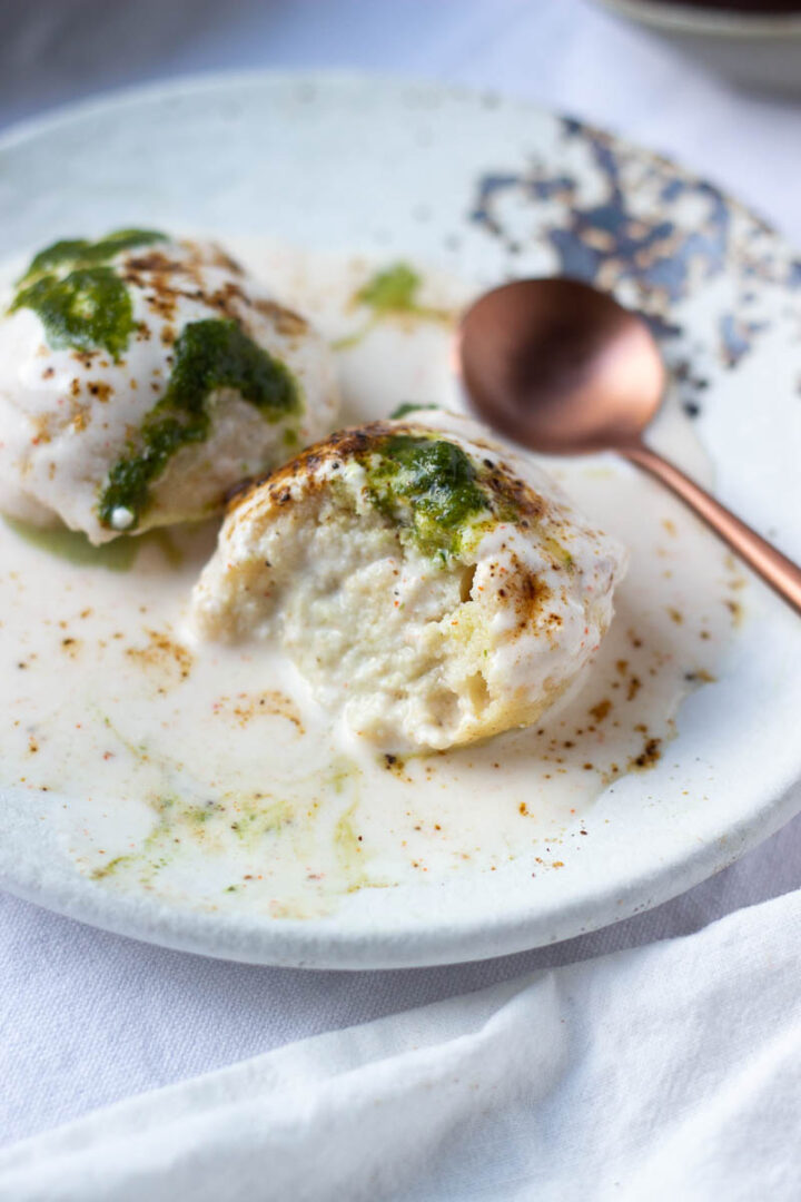 Soft Dahi Baray / Dahi Bhalla - Flour & Spice