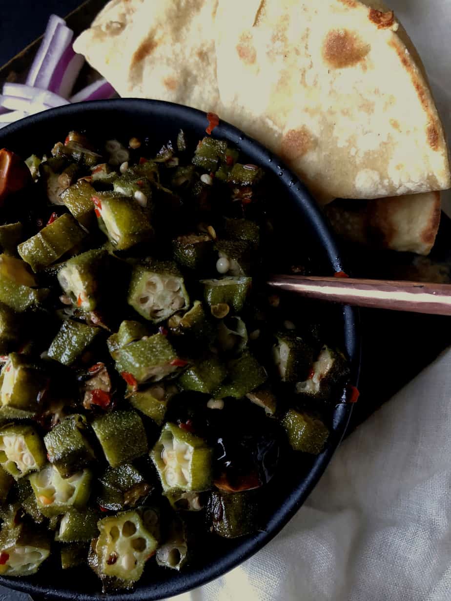 Bhindi ki Sabzi or Spicy Pakistani Style Okra - Flour & Spice