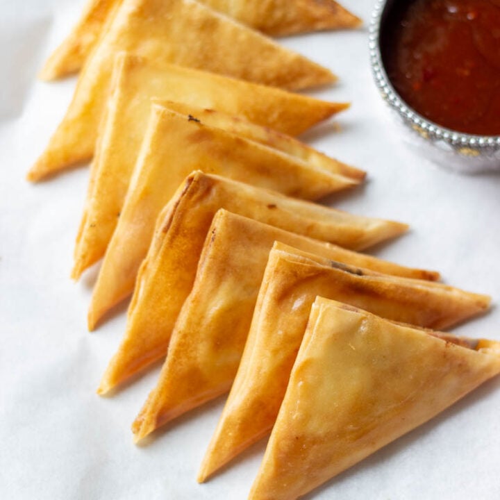 Easy Cheese Samosas - Flour & Spice