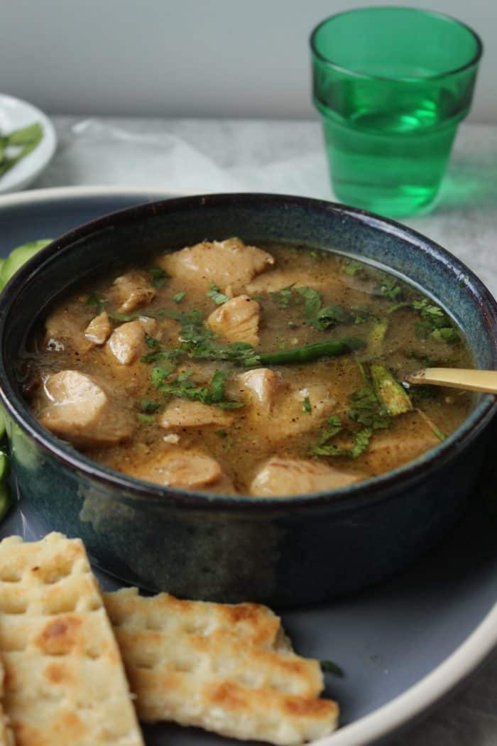 Pakistani White Chicken Salan or a White Chicken Curry - Flour & Spice