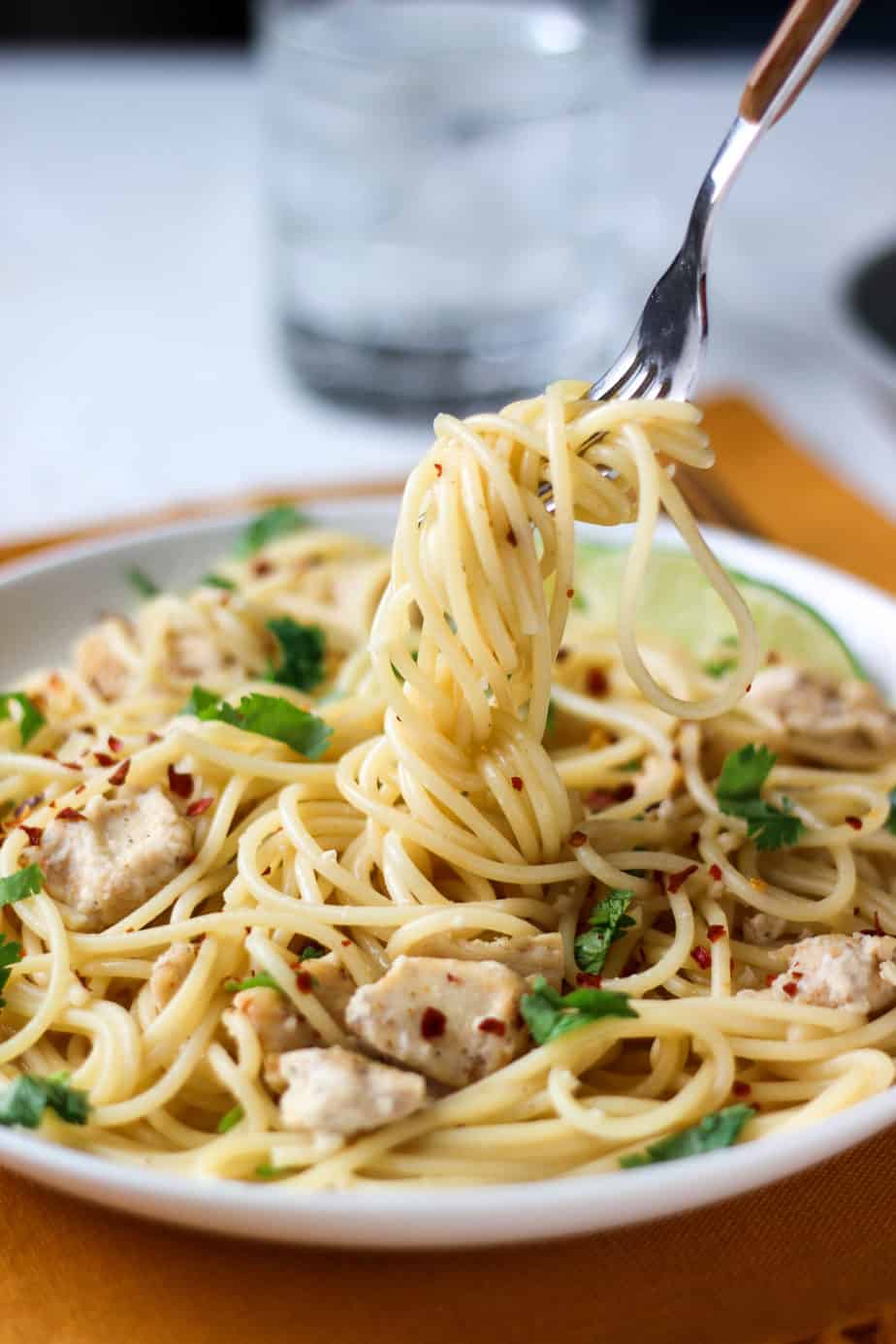 Cilantro Lime Chicken Pasta We Can Eat Everyday - Flour & Spice