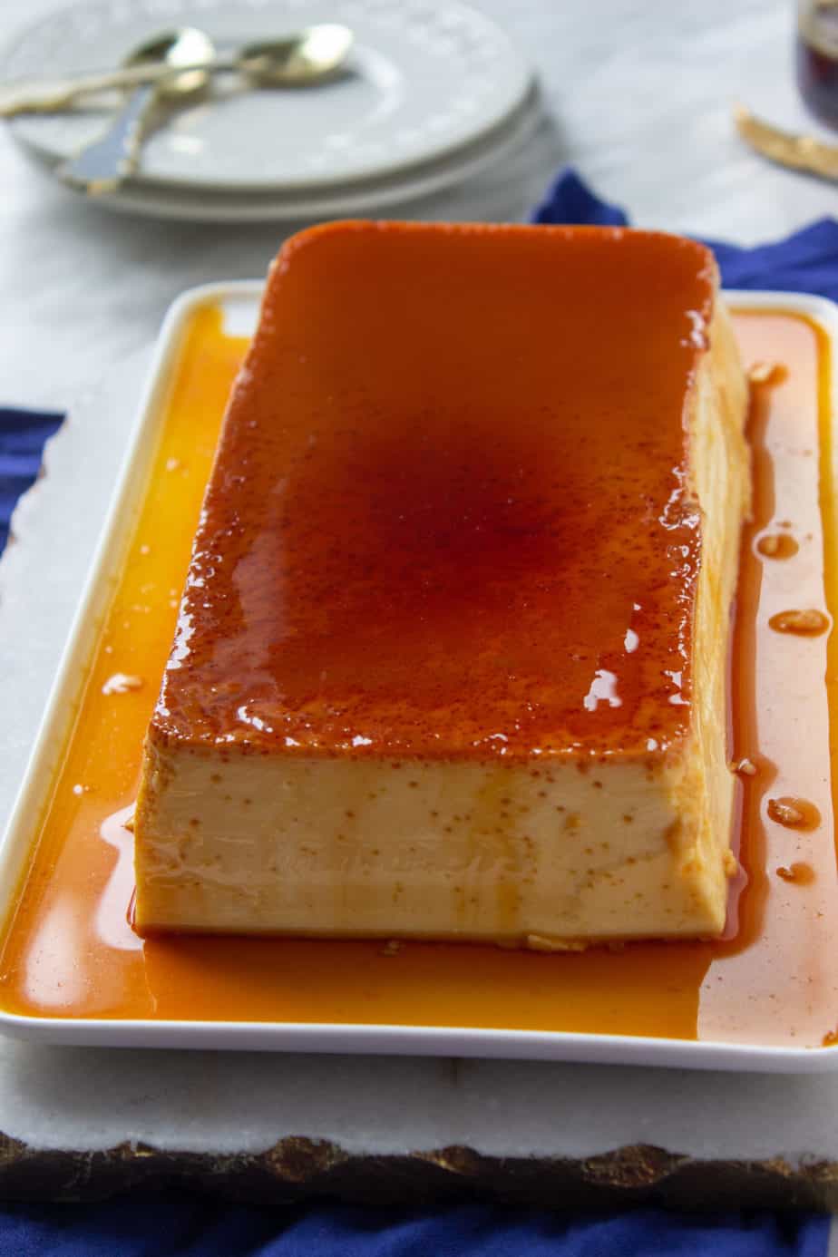 Velvety Caramel Custard - Flour & Spice