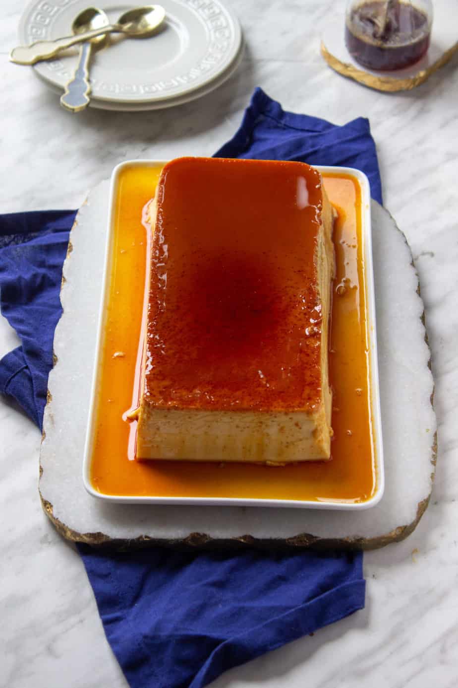 Velvety Caramel Custard - Flour & Spice