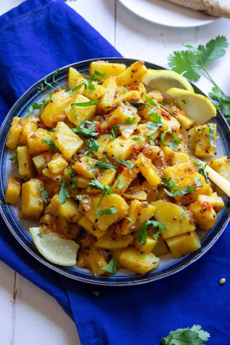 Flavorful Achari Aloo - Flour & Spice