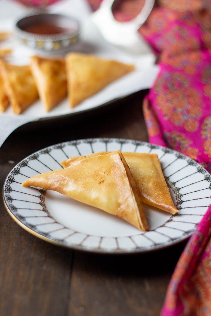 Easy Cheese Samosas - Flour & Spice