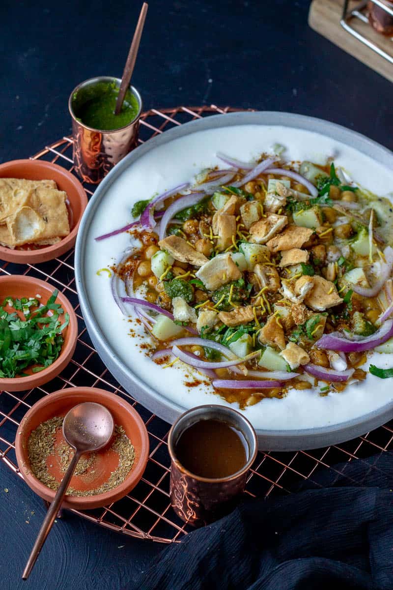 Mixed Plate Chaat - from a Karachiite - Flour & Spice