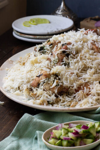 White Biryani - Gloriously aromatic and EASY! - Flour & Spice