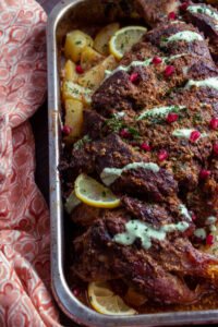 Mutton Raan Roast - EASY recipe - Flour & Spice