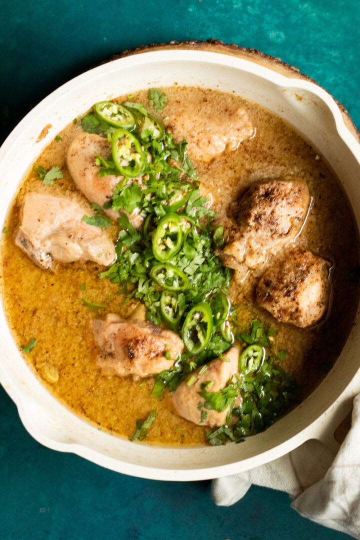 White Chicken Curry or Salan - Simple, and Comforting - Flour & Spice