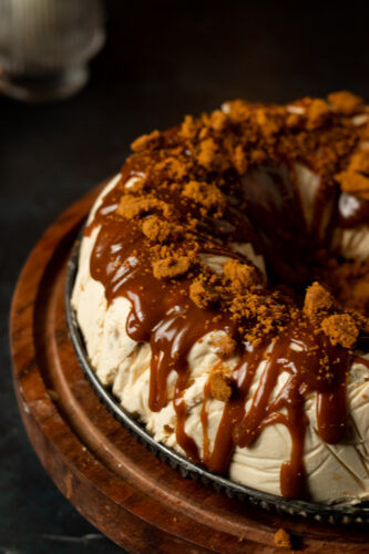 Lotus Biscoff Ice Cream Cake - 15 Minute Prep! - Flour & Spice
