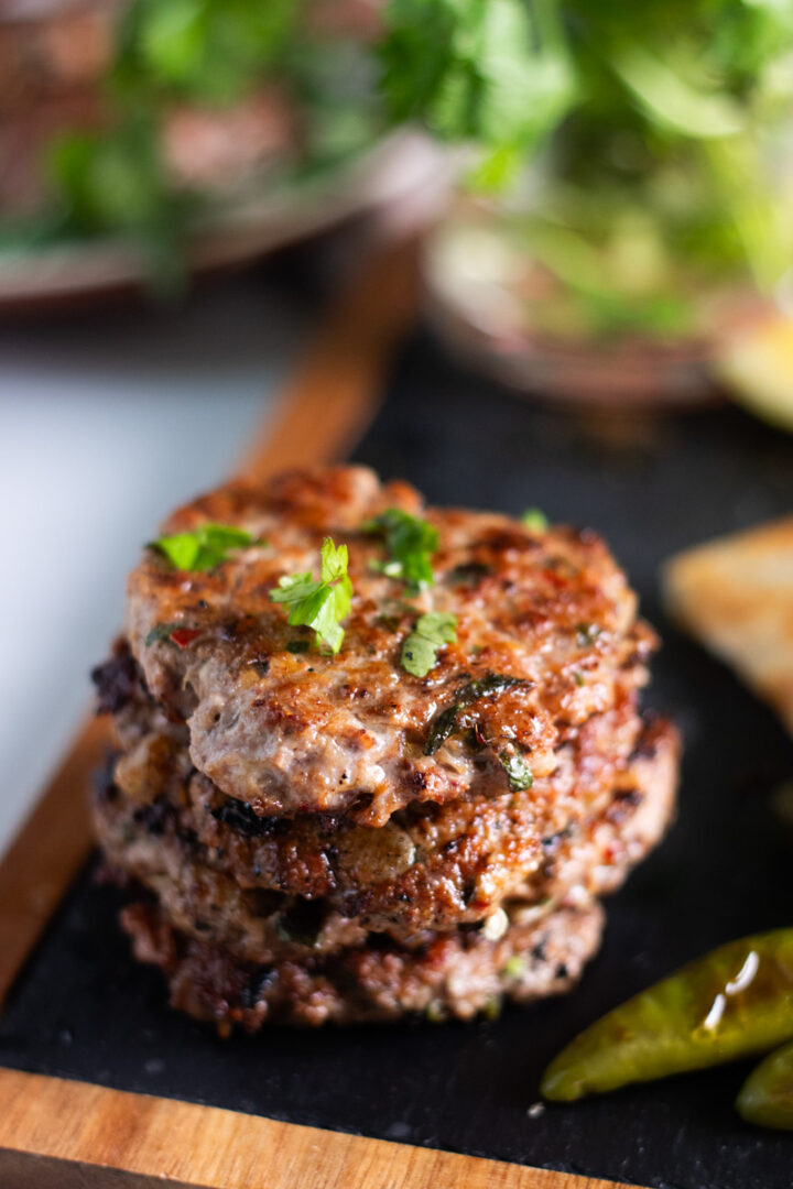 Chicken Chapli Kabab - Crispy & Juicy! - Flour & Spice