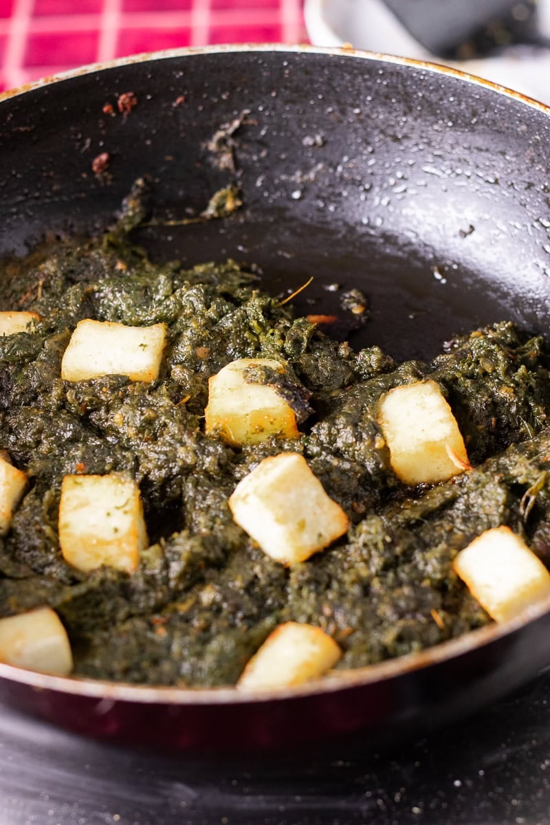 Pakistani Palak Paneer - Richly flavored, Dhaba Style - Flour & Spice