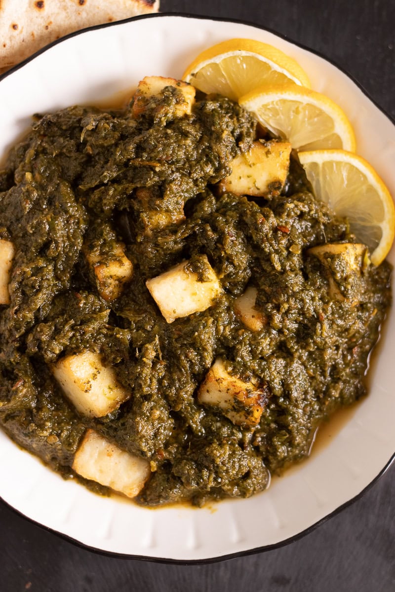 Pakistani Palak Paneer - Richly flavored, Dhaba Style - Flour & Spice